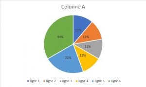 Camembert et pourcentage : Le graphique en secteur avec Excel